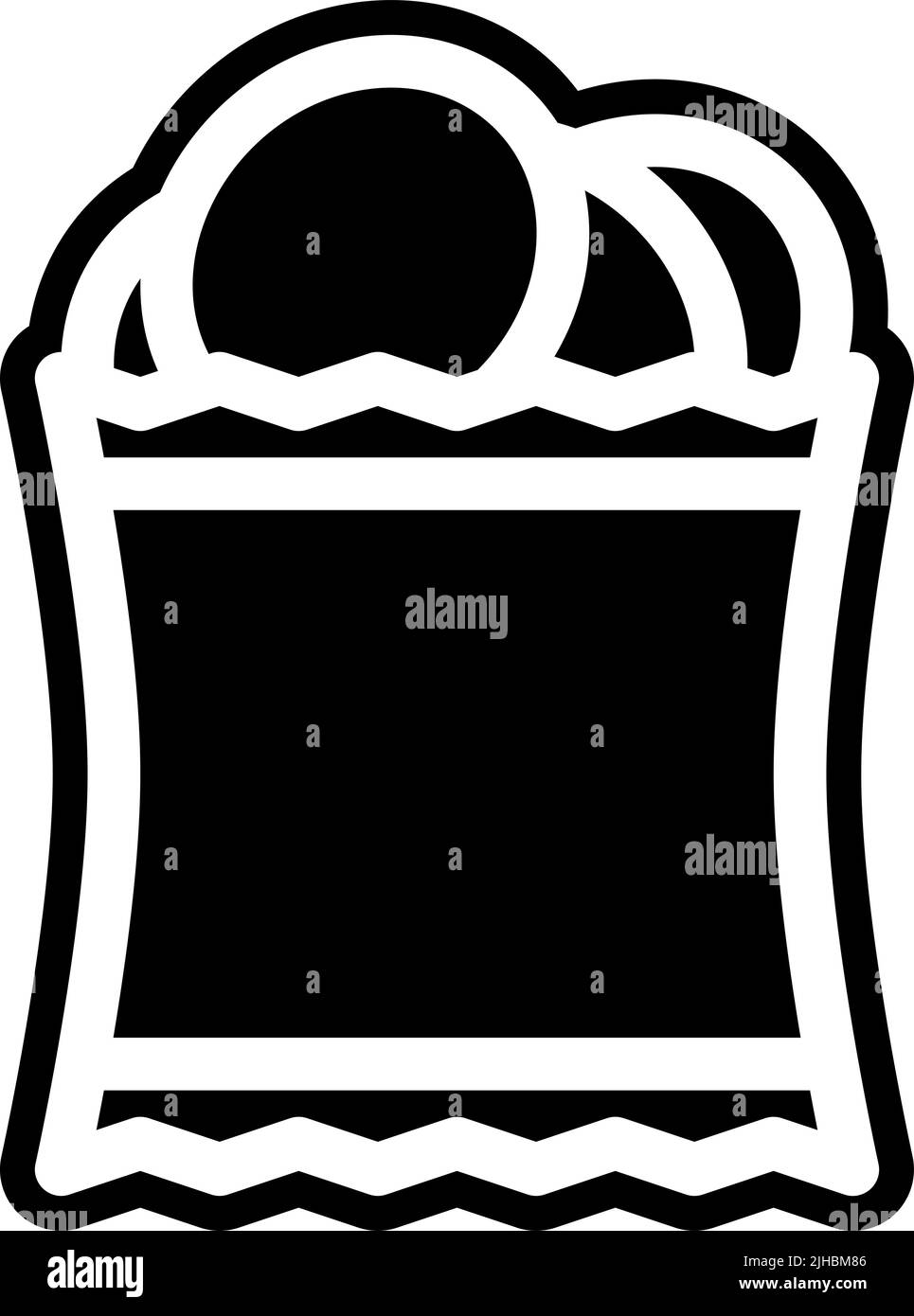 Bowl fried potato chips Stock Vector Images - Alamy