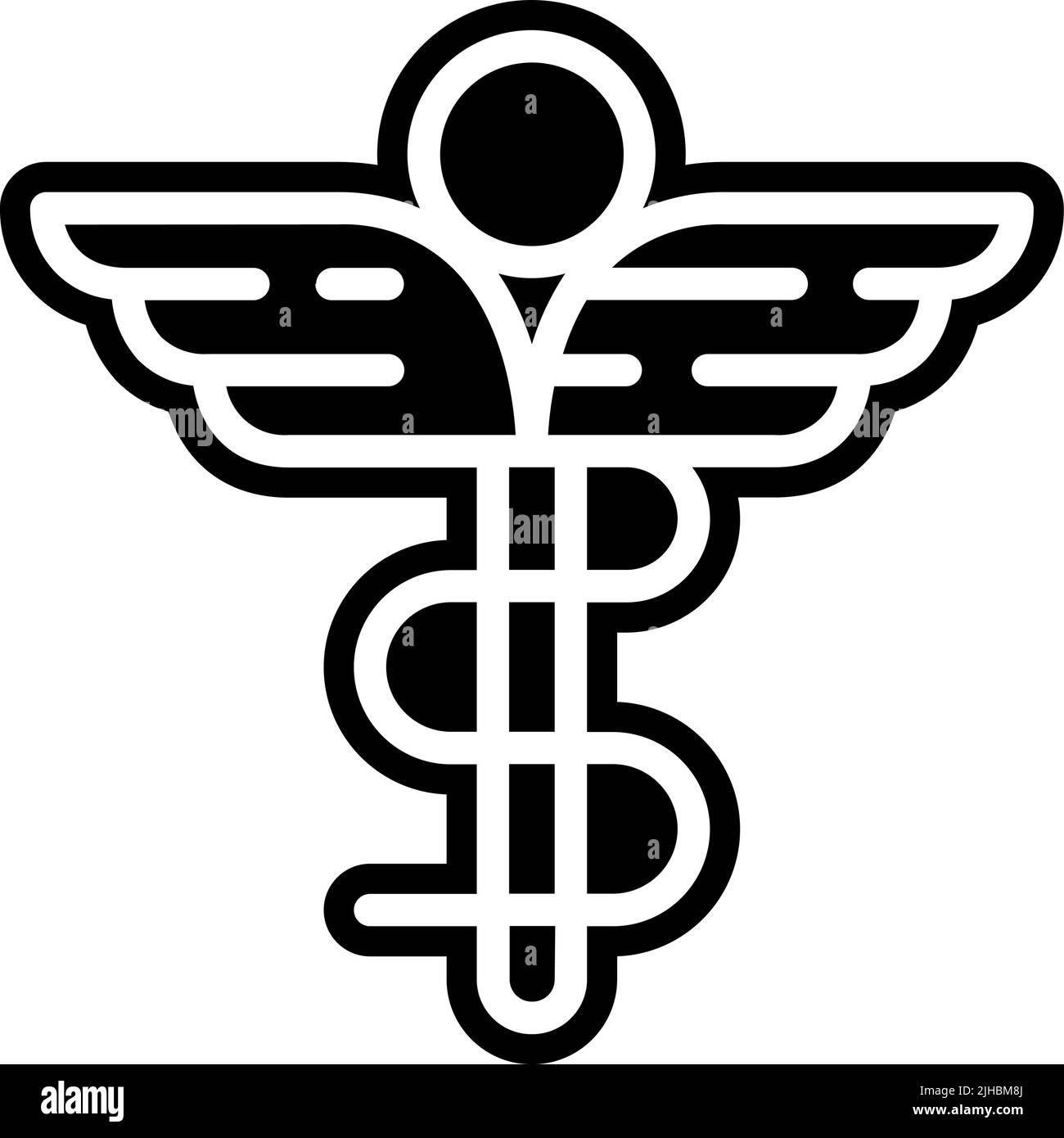 Healthcare caduceus symbol Stock Vector Image & Art - Alamy