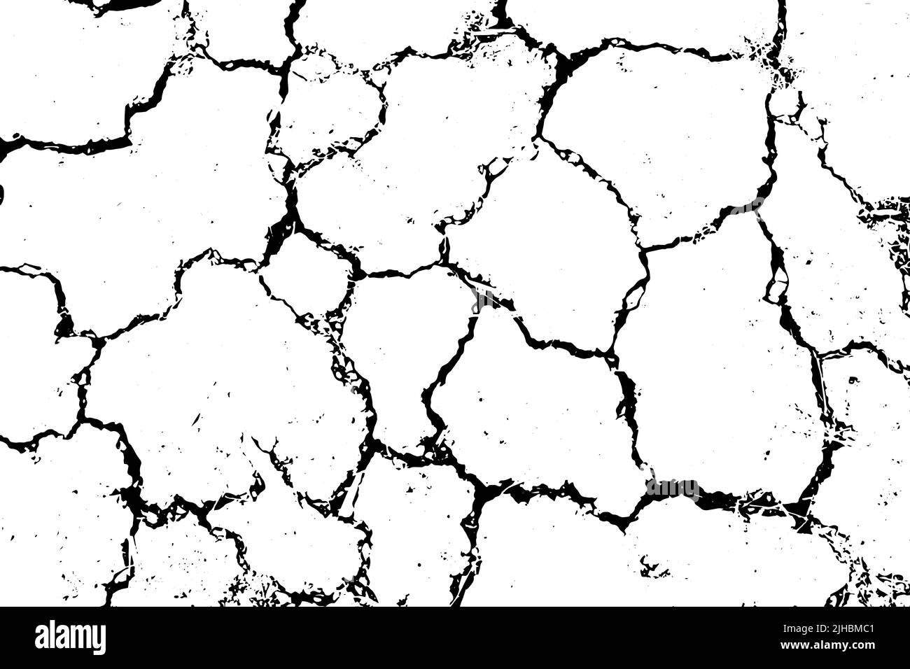Grunge black and white crack texture background. Abstract messy and ...