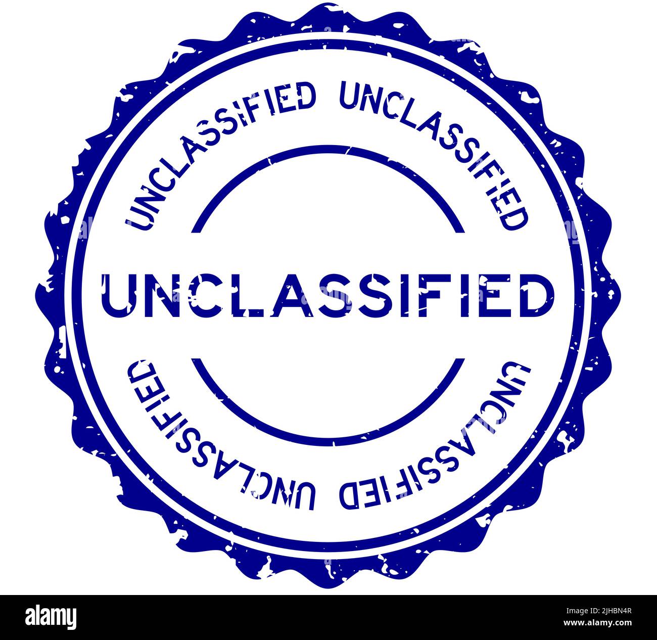 Grunge blue unclassified word round rubber seal stamp on white background Stock Vector Image ...