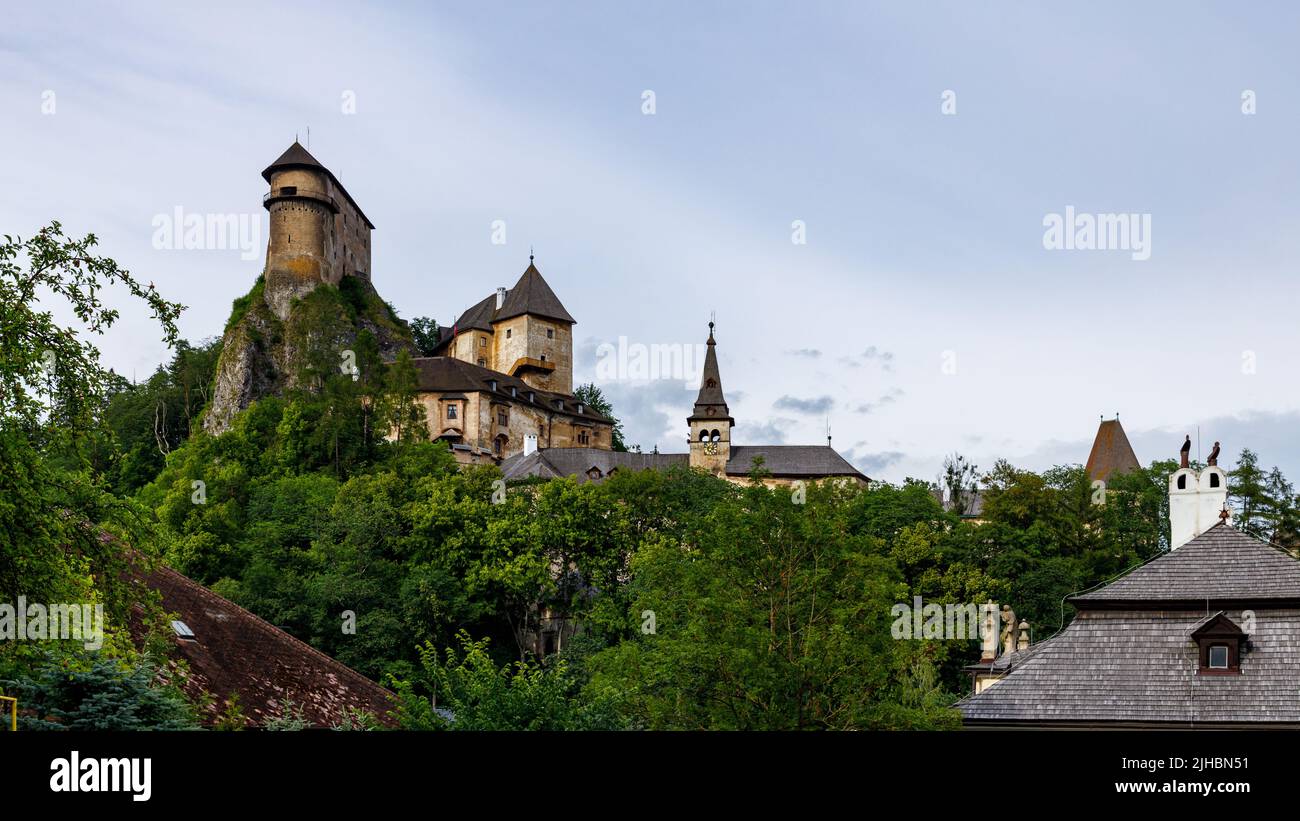 The ORAVA CASTLE in Slovakia Stock Photo - Alamy