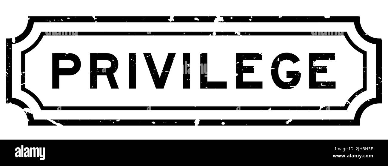 Grunge black privilege word rubber seal stamp on white background Stock ...