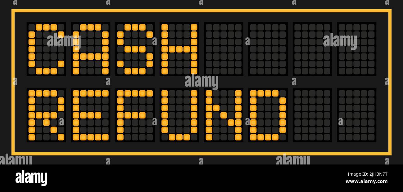 Orange color led banner in word cash refund on black background Stock ...