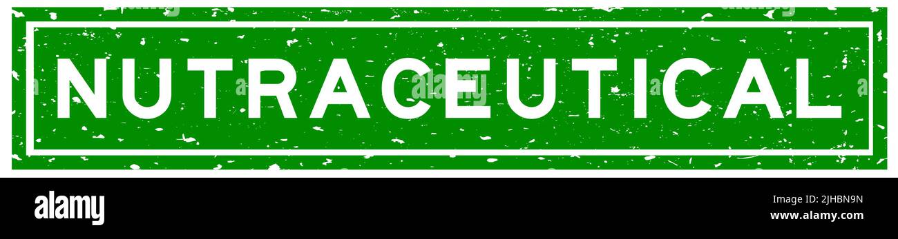 Grunge green nutraceutical word square rubber seal stamp on white background Stock Vector Image ...