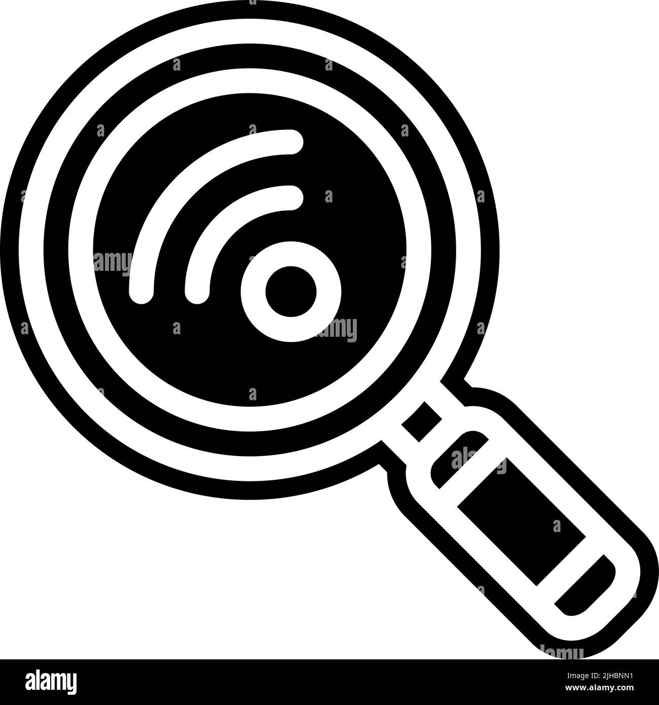 Magnifying glass detail Black and White Stock Photos & Images - Alamy