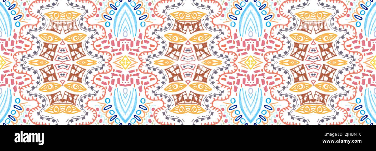 Retro mosaic pattern. Abstract geometric ethnic background Stock Photo ...