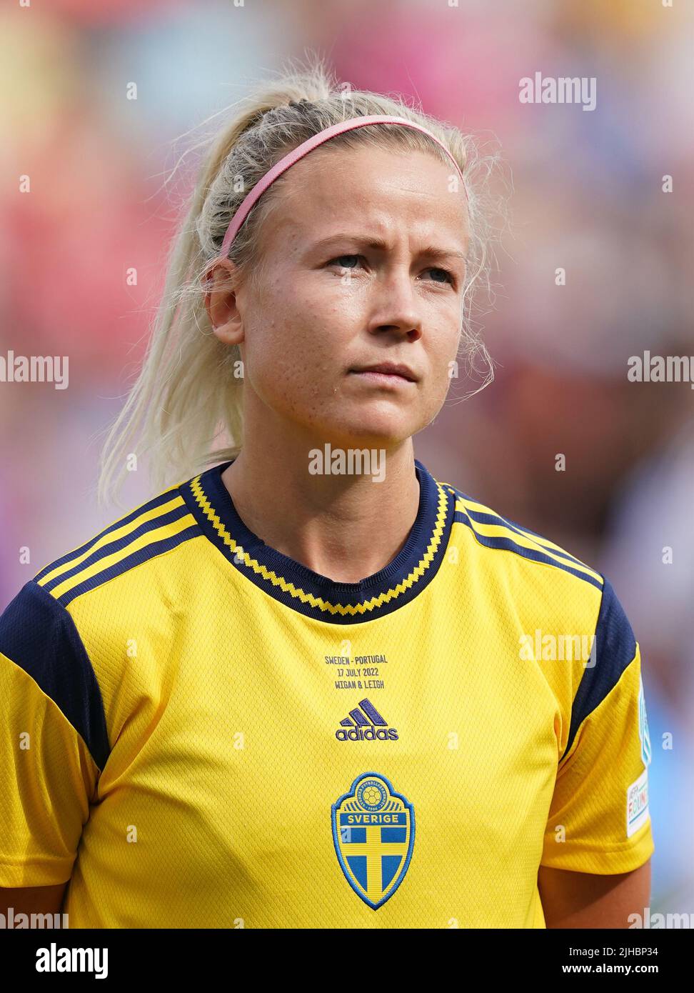 Sweden's Hanna Glas before the UEFA Women's Euro 2022 Group C match at ...