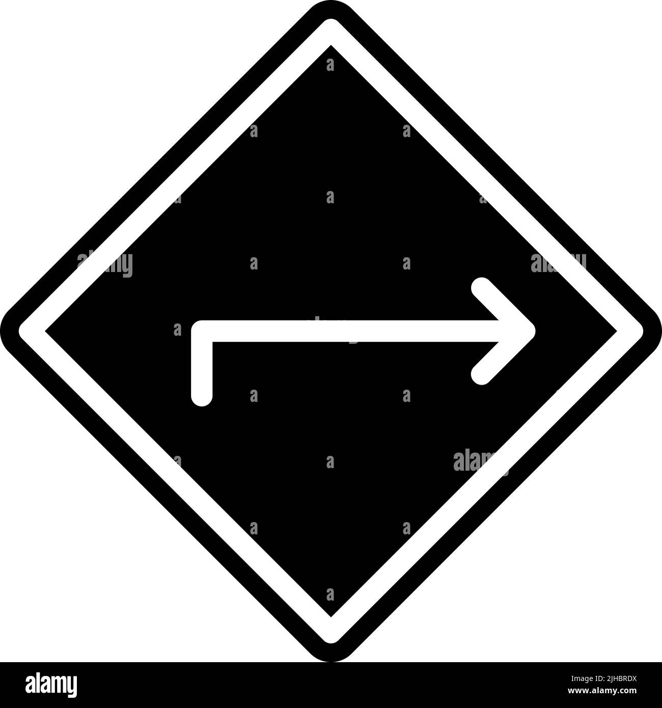 Map and location turn right Stock Vector Image & Art - Alamy