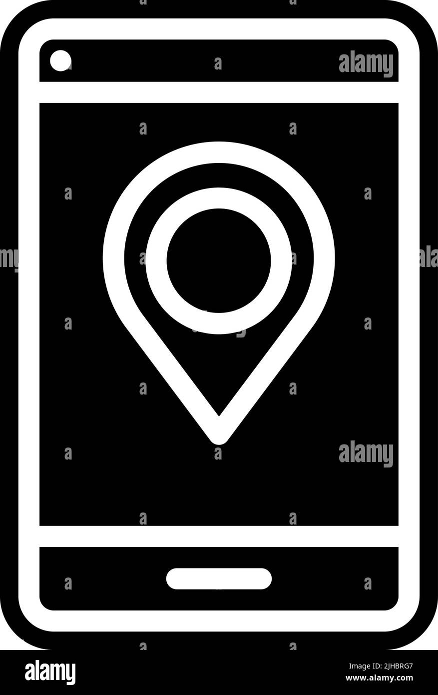 Map and location phone Stock Vector Image & Art - Alamy