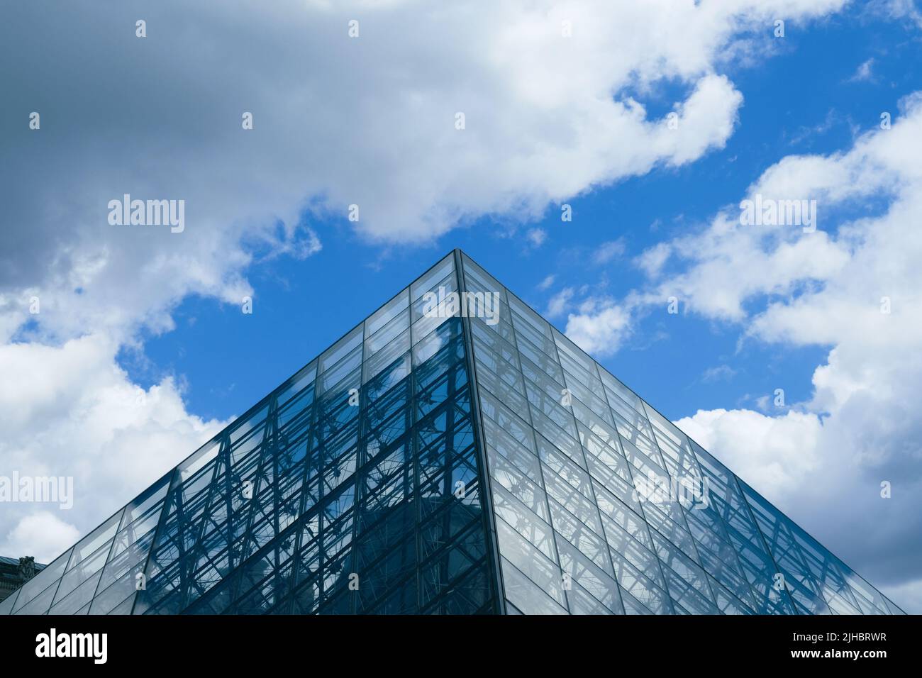 Glass Pyramid at Louvre Museum Stock Photo - Alamy