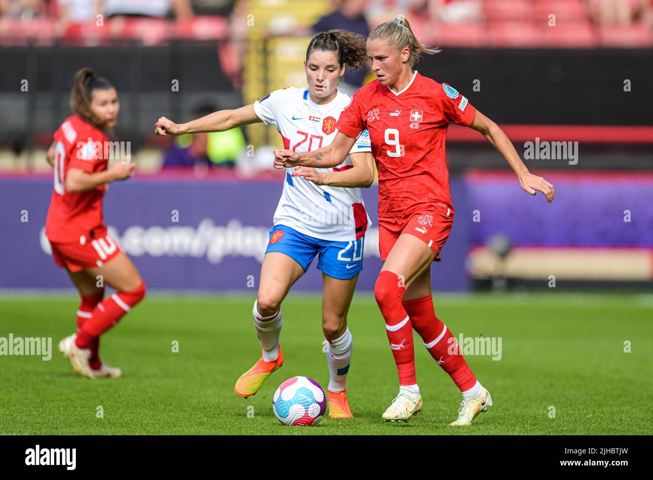 SHEFFIELD - (lr) Dominique Janssen of Holland women, Ana Maria ...