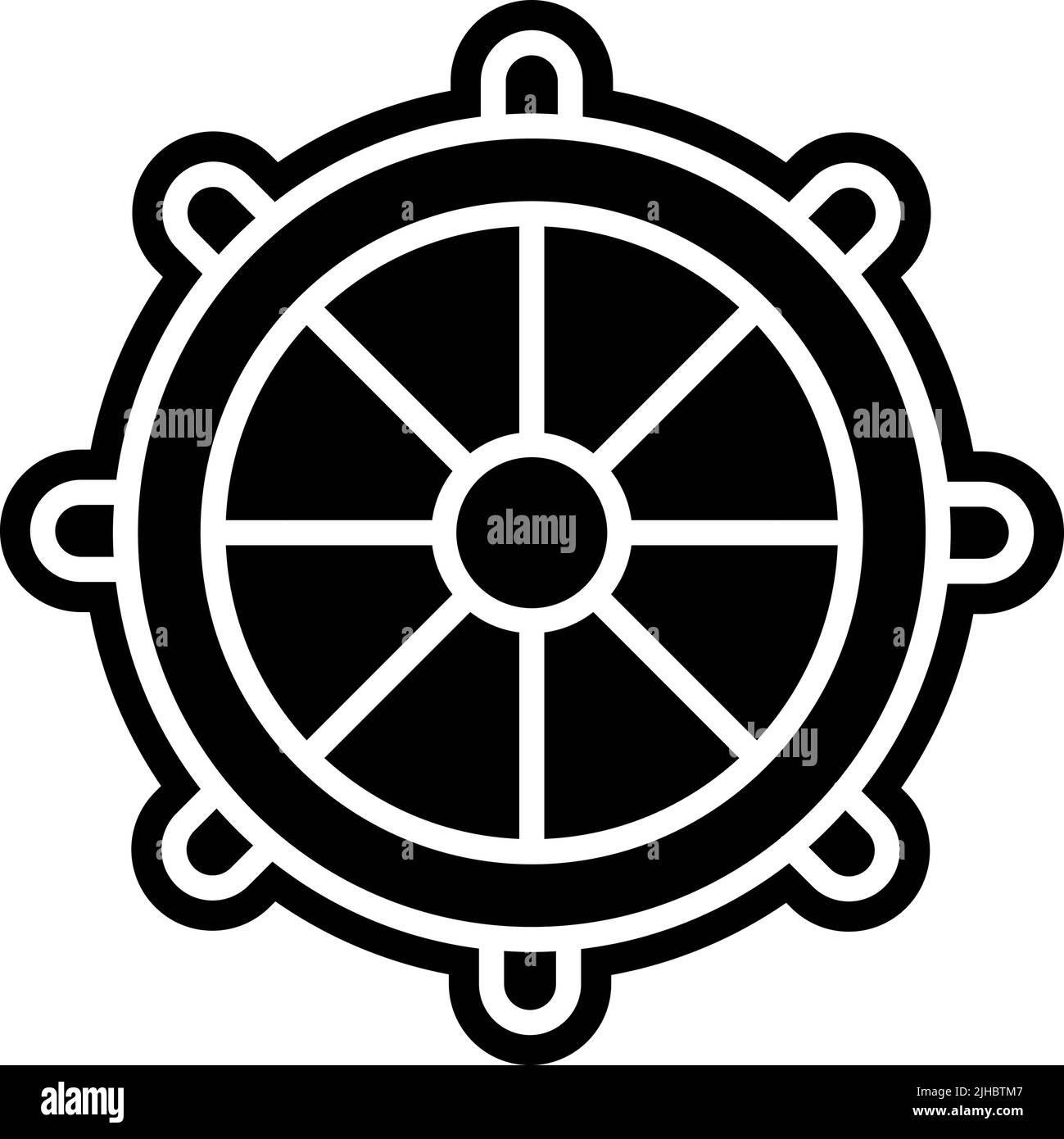Sea ship wheel Stock Vector Image & Art - Alamy
