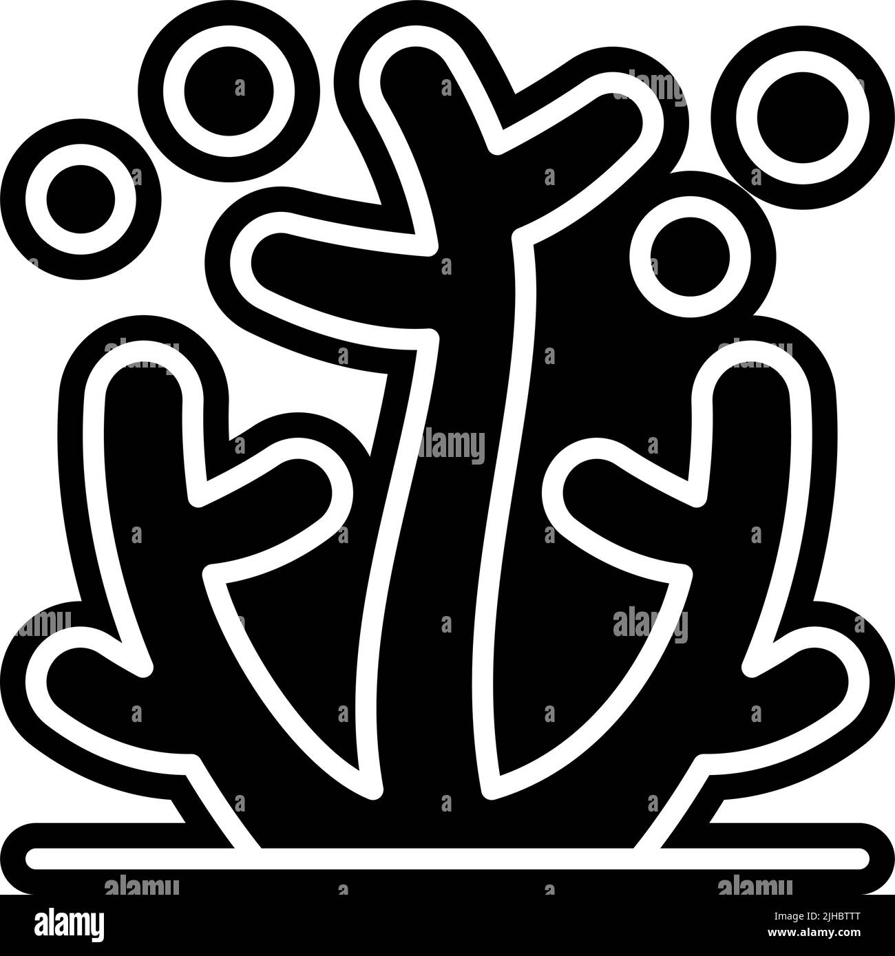 Deep underwater marine life anemone Stock Vector Images - Alamy