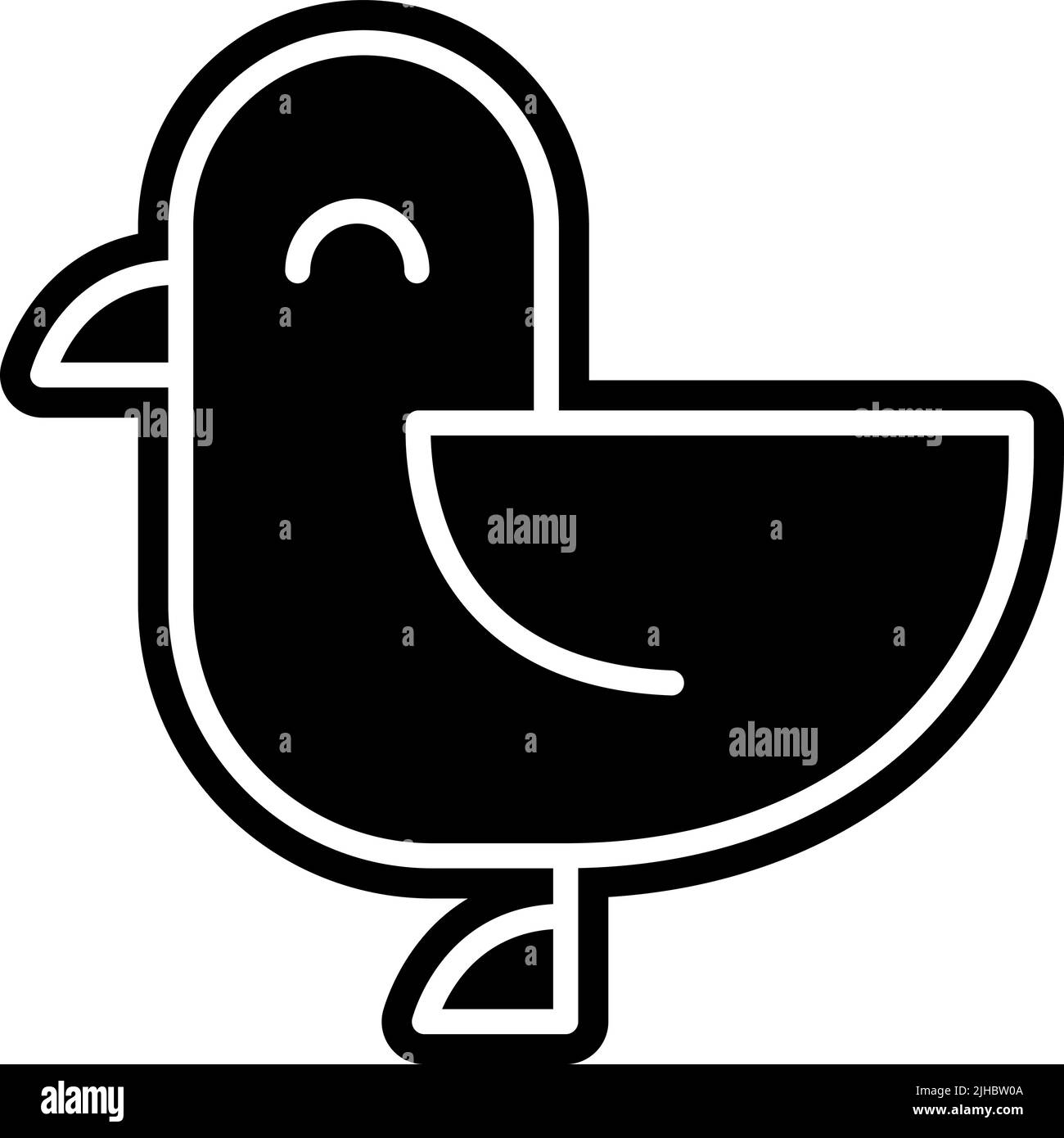 Seabird vector art Black and White Stock Photos & Images - Alamy