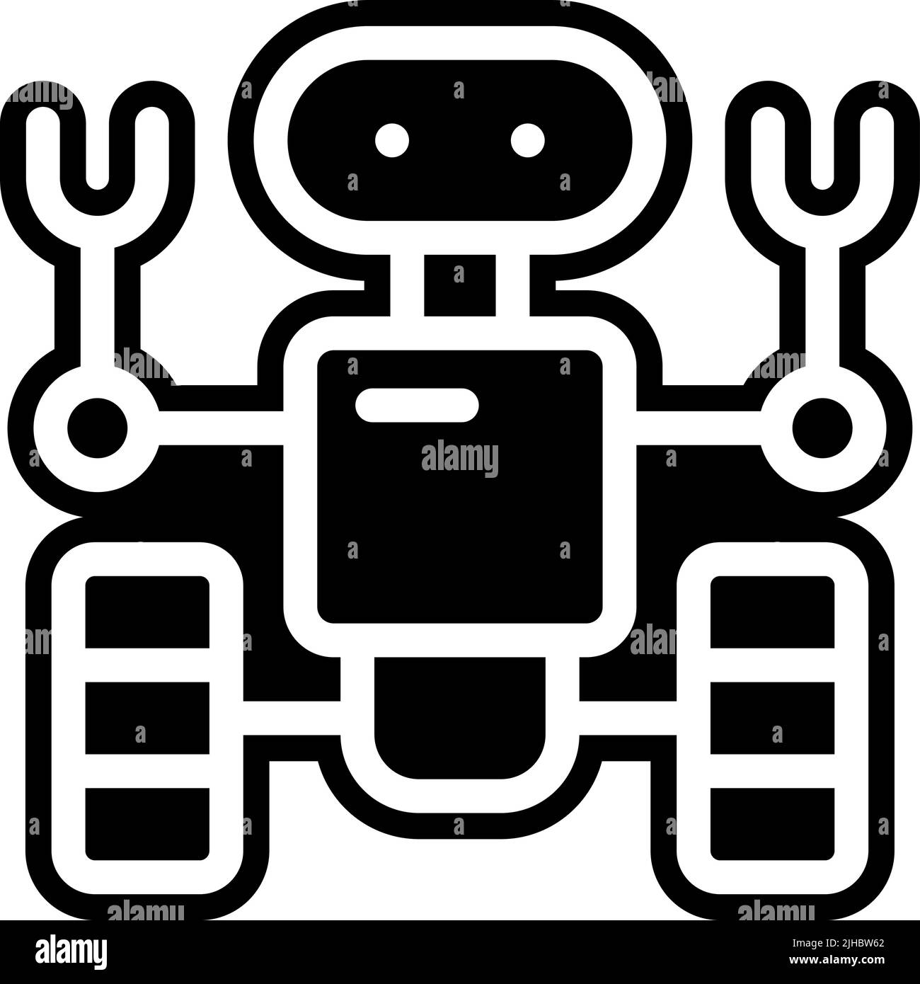 Space space robot Stock Vector Image & Art - Alamy