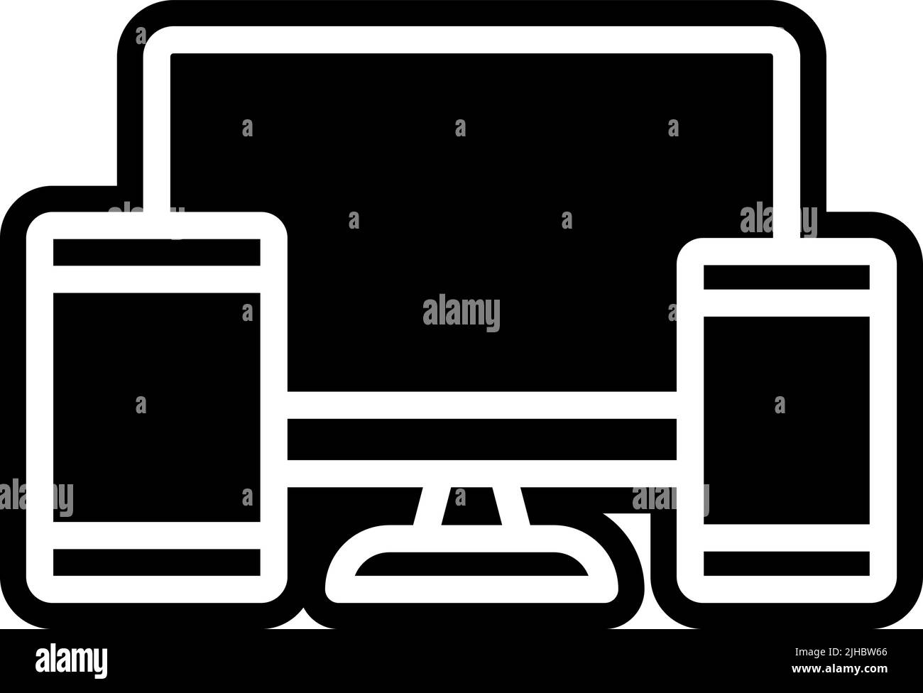 Website optimization mobile app Black and White Stock Photos & Images ...