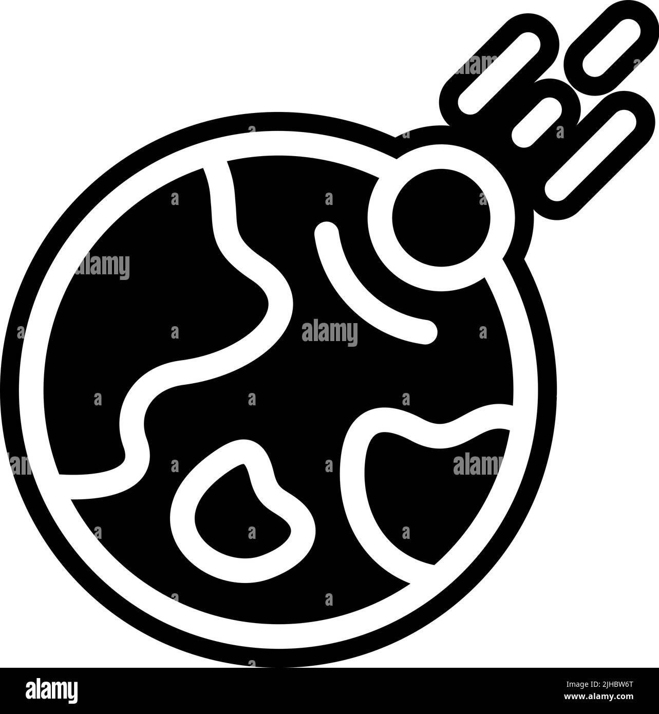 Meteor space earth Cut Out Stock Images & Pictures - Alamy