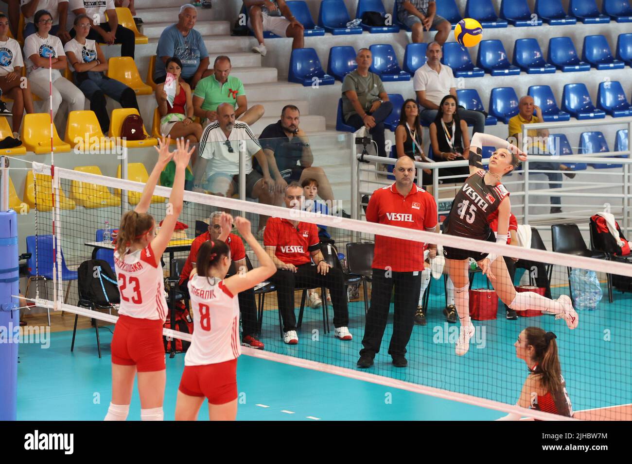 Pala Tatarella, Cerignola, Italy, July 17, 2022, spike KURT IPAR during ...