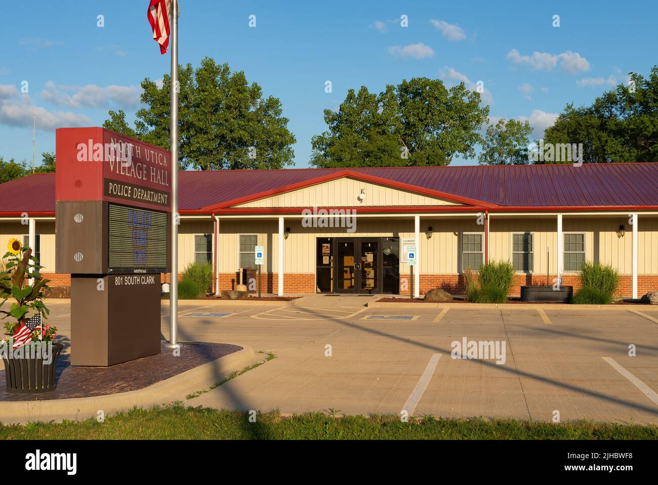 North Utica, Illinois - United States - July 14th 2022: The North Utica ...