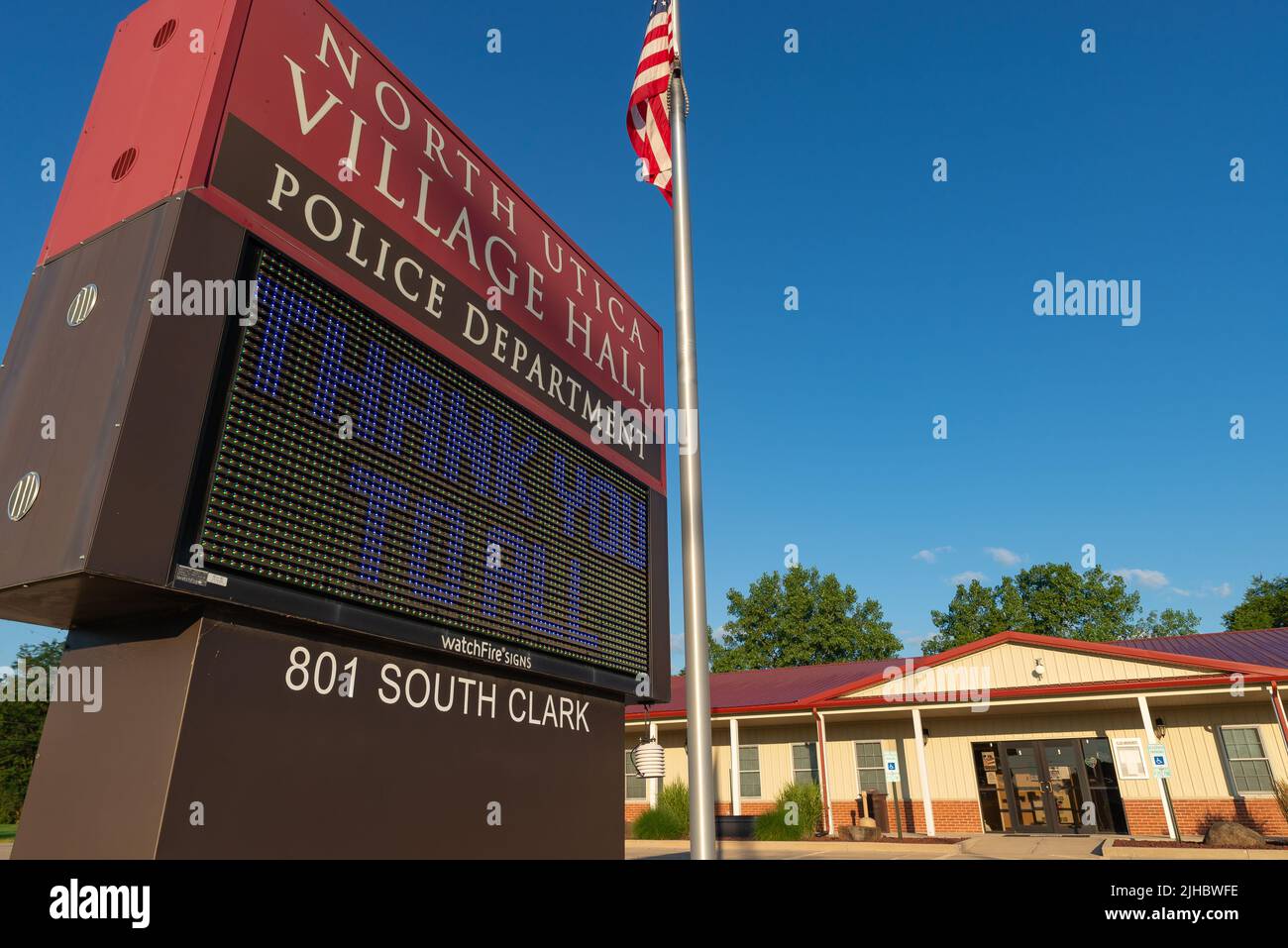 North Utica, Illinois - United States - July 14th 2022: The North Utica ...