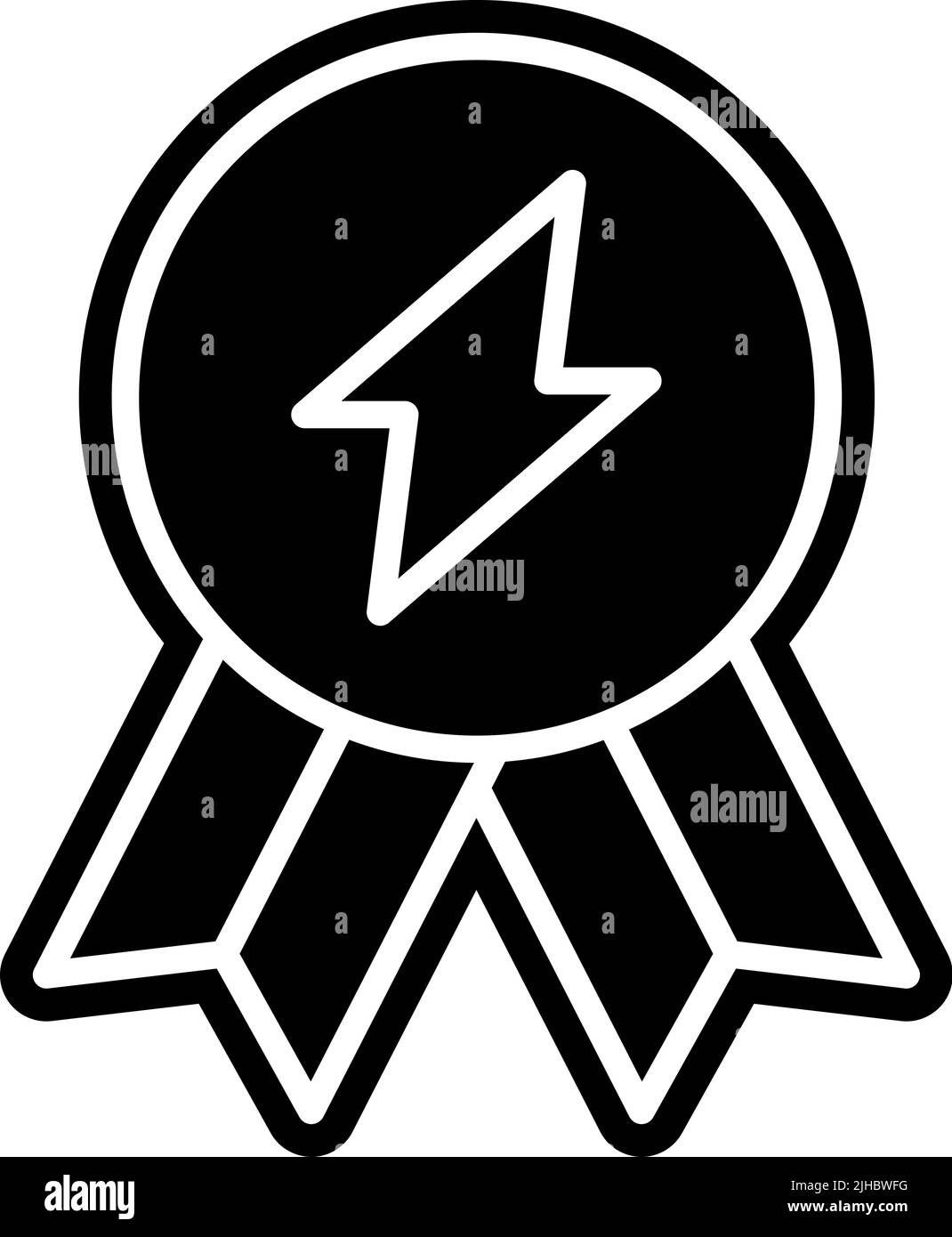 Gold ribbon ribbon set Black and White Stock Photos & Images - Alamy