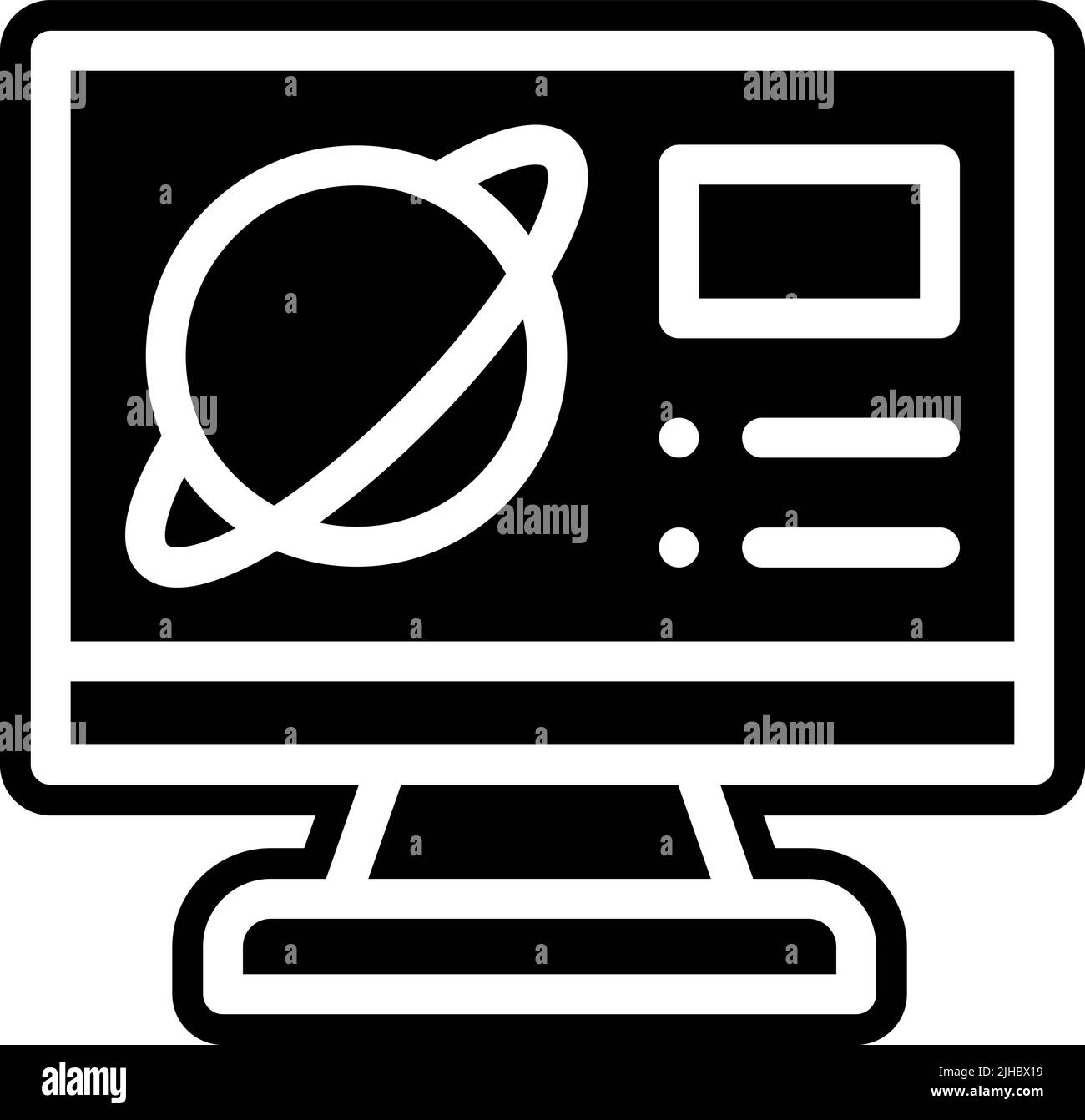 Space monitor Stock Vector Image & Art - Alamy