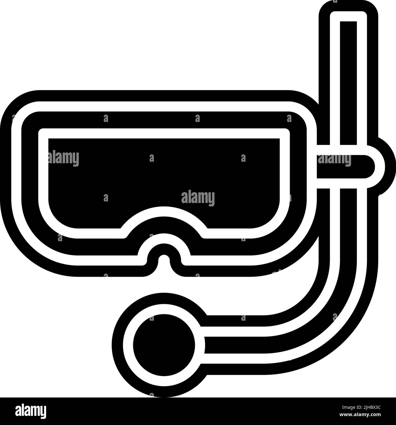 Summer diving goggles Stock Vector Image & Art - Alamy