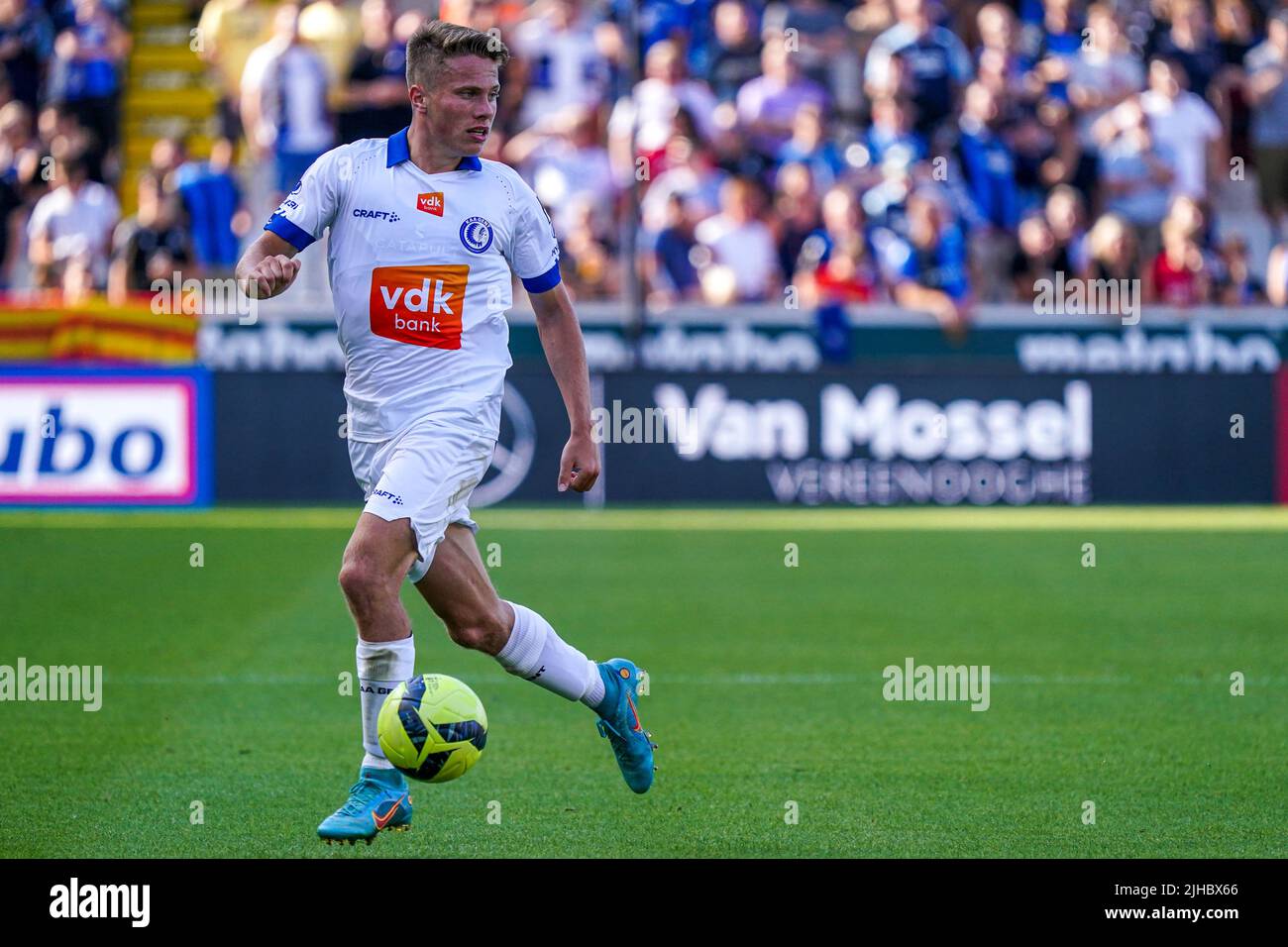 BRUGGE, BELGIUM - JULY 17: Matisse Samoise of KAA Gent during the ...