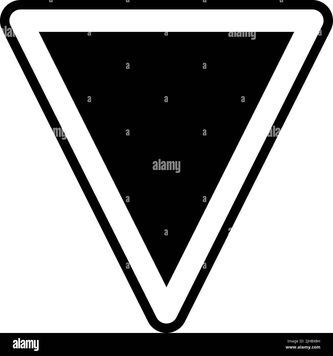 Traffic sign give way Stock Vector Image & Art - Alamy