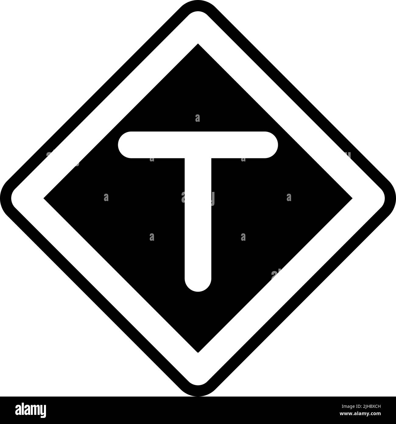 Traffic sign pedestrian crossing Black and White Stock Photos & Images ...