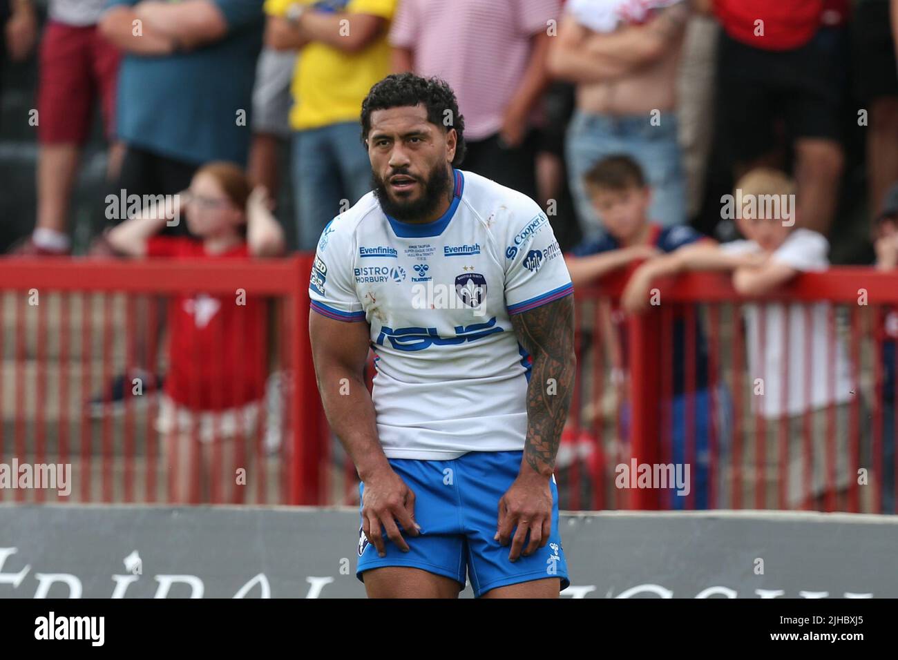 Jorge Taufua #40 of Wakefield Trinity during the game Stock Photo - Alamy