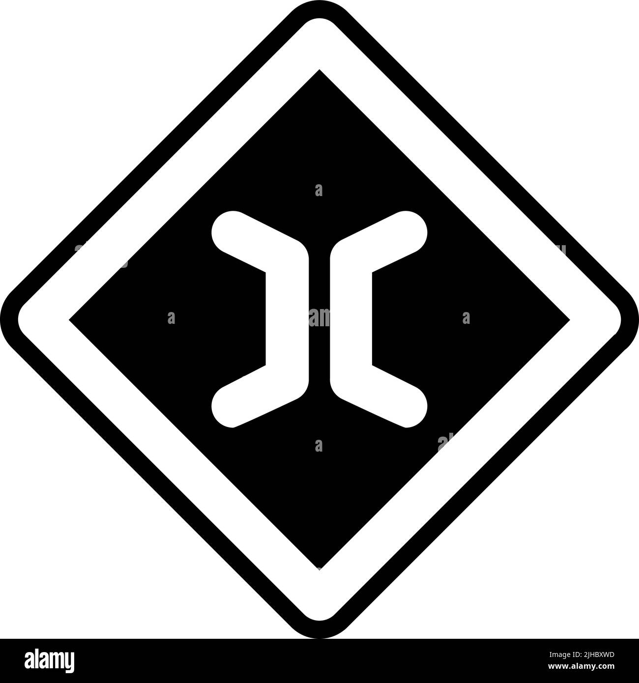 Sign post direction roundabout Black and White Stock Photos & Images ...