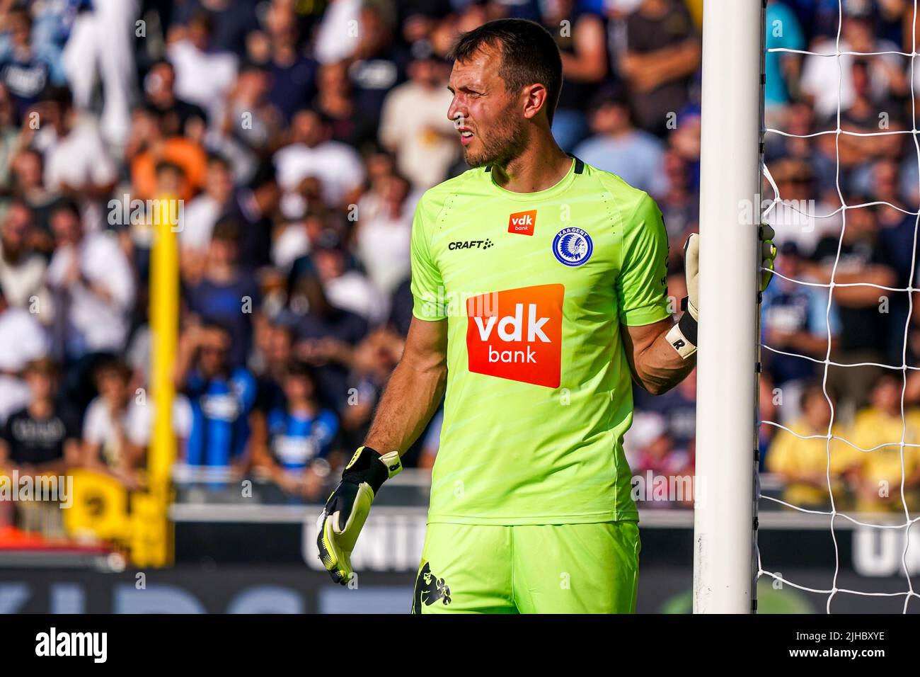 BRUGGE, BELGIUM - JULY 17: Goalkeeper Davy Roef of KAA Gent during the ...