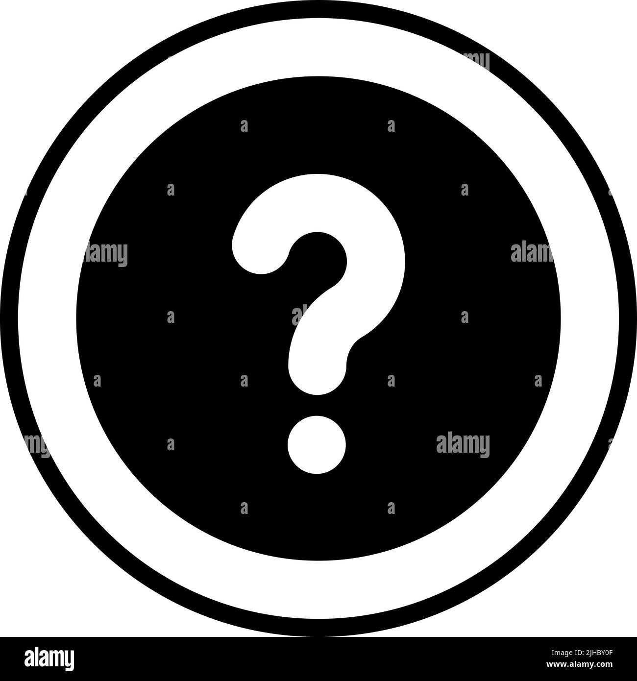 Illustration blue question mark Black and White Stock Photos & Images ...