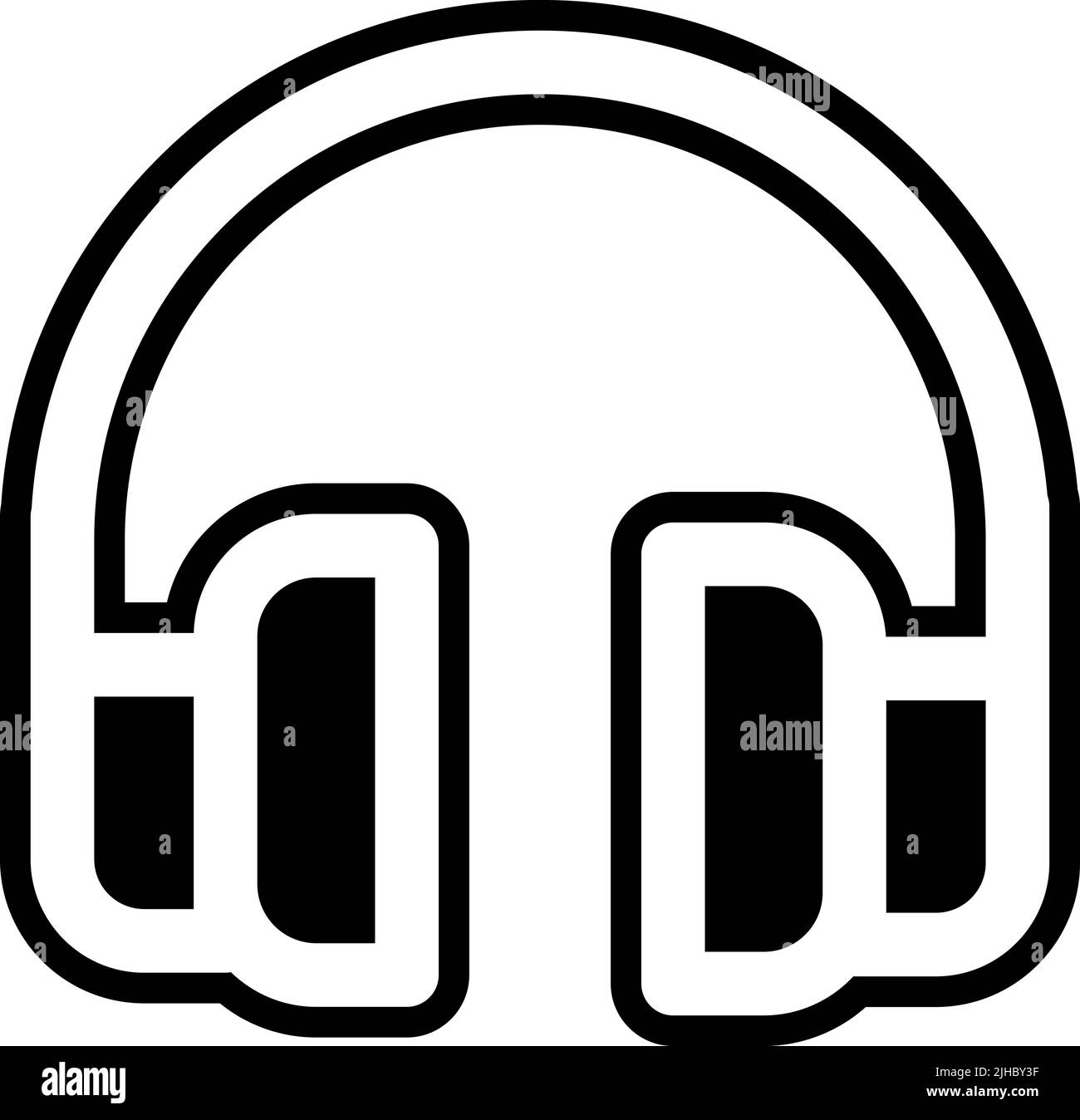 User interface headphone Stock Vector Images - Alamy