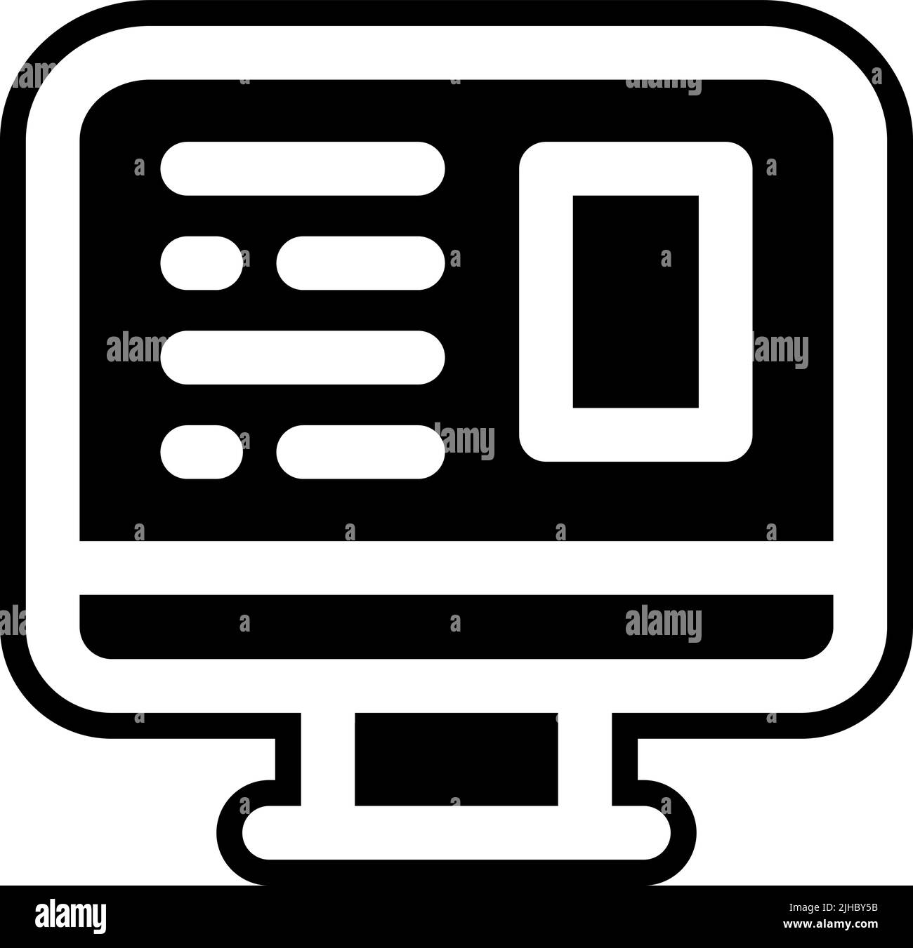User interface monitor screen Stock Vector Image & Art - Alamy