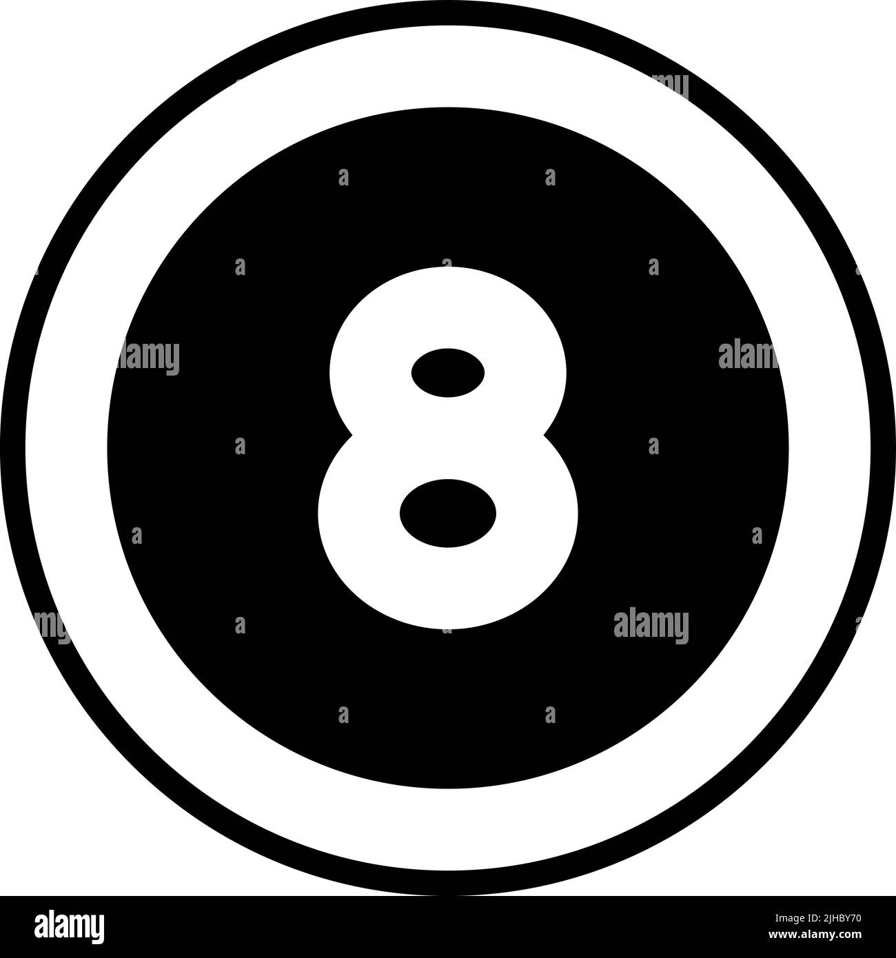 Ui control eight Stock Vector Image & Art - Alamy