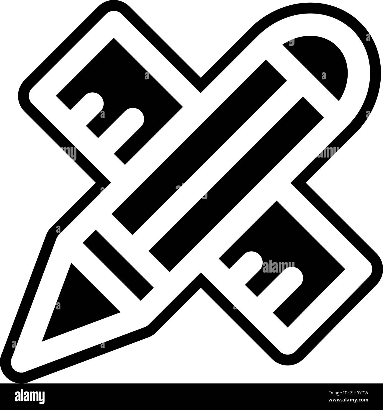 User interface pencil and ruler Stock Vector Image & Art - Alamy