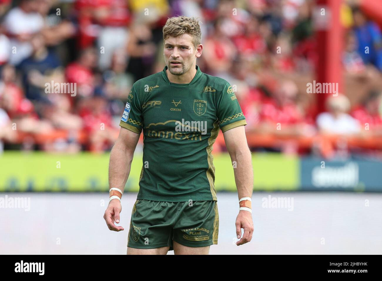 Jimmy Keinhorst #18 of Hull KR during the game in, on 7/17/2022. (Photo ...