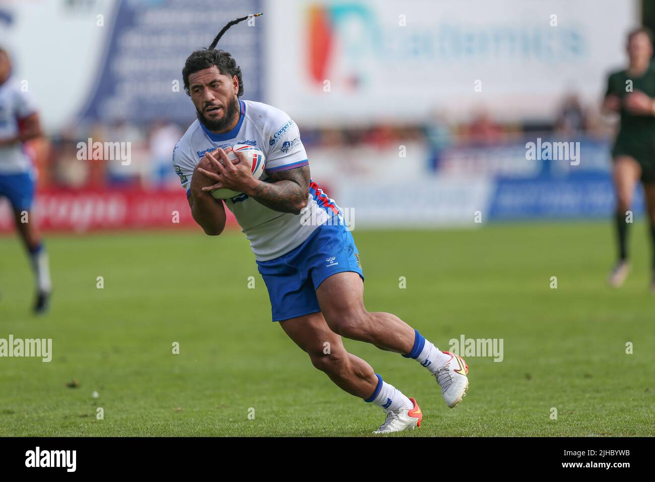 Jorge Taufua #40 of Wakefield Trinity in action during the game Stock ...