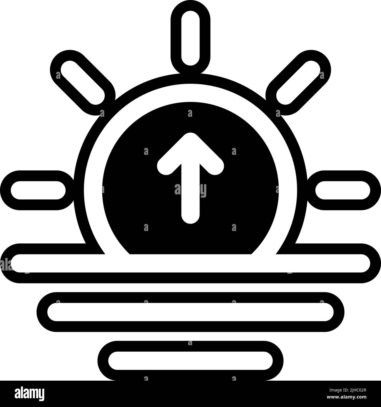 Early morning sunrise landscape Stock Vector Images - Alamy