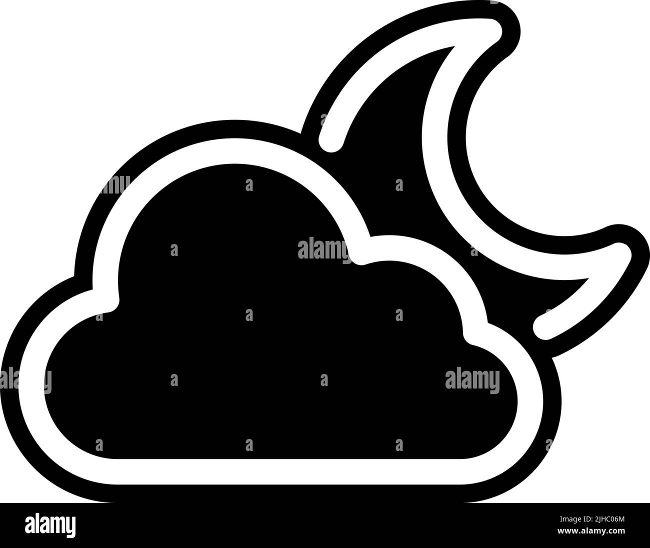 Sun moon flat icons Black and White Stock Photos & Images - Alamy