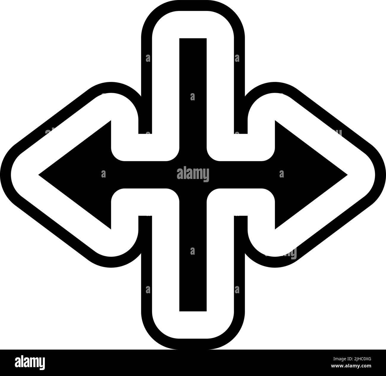 Right arrow curved outline Black and White Stock Photos & Images - Alamy