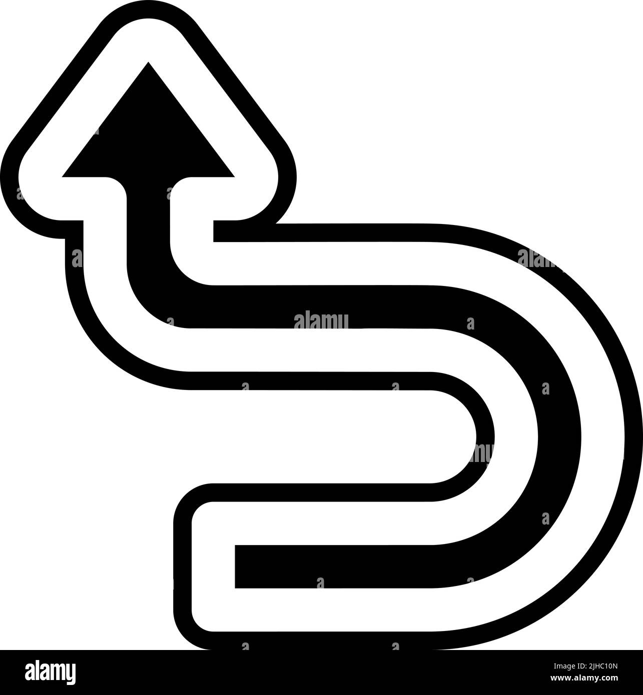 Bow arrow line Black and White Stock Photos & Images - Alamy