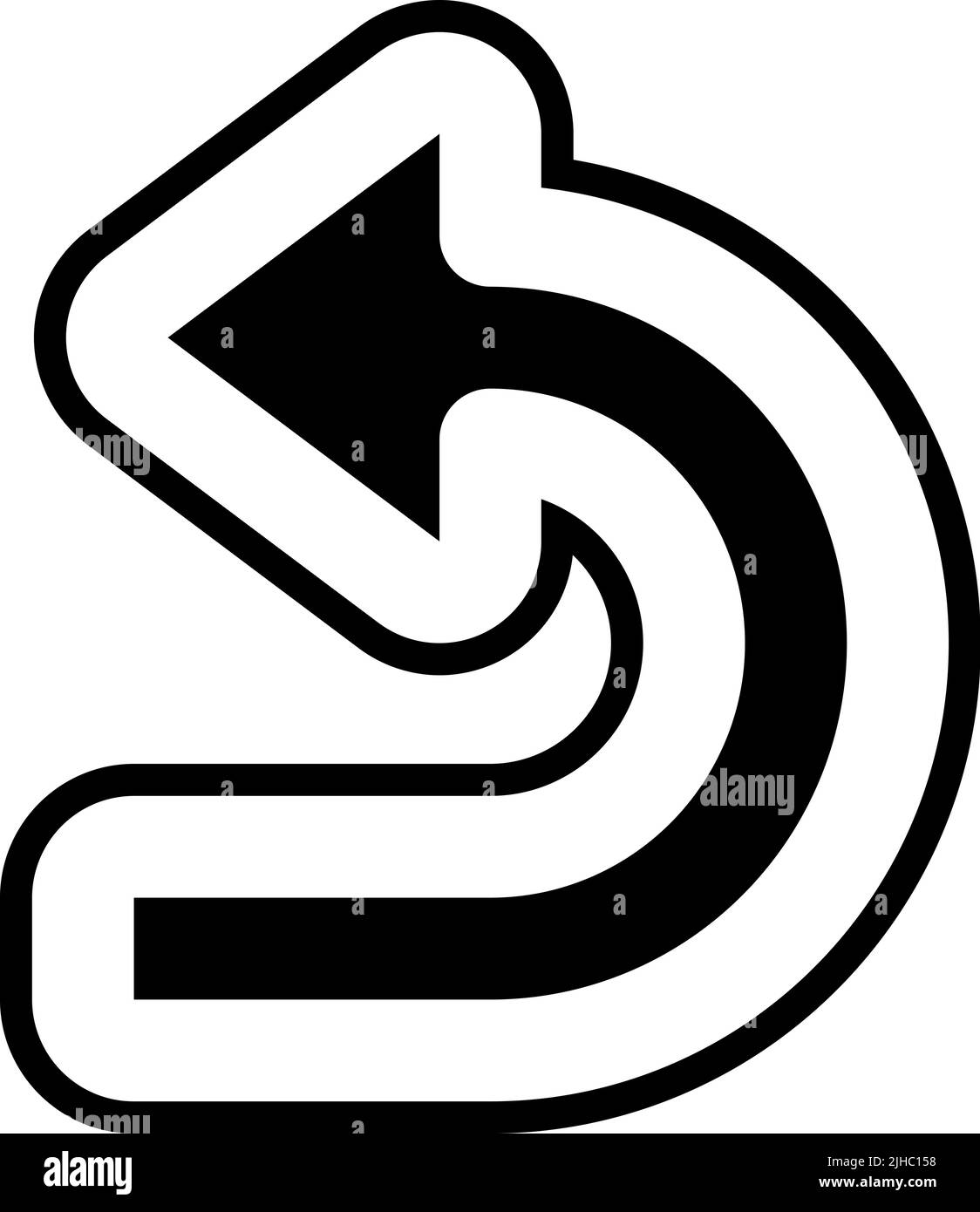Curved arrow hi-res stock photography and images - Alamy