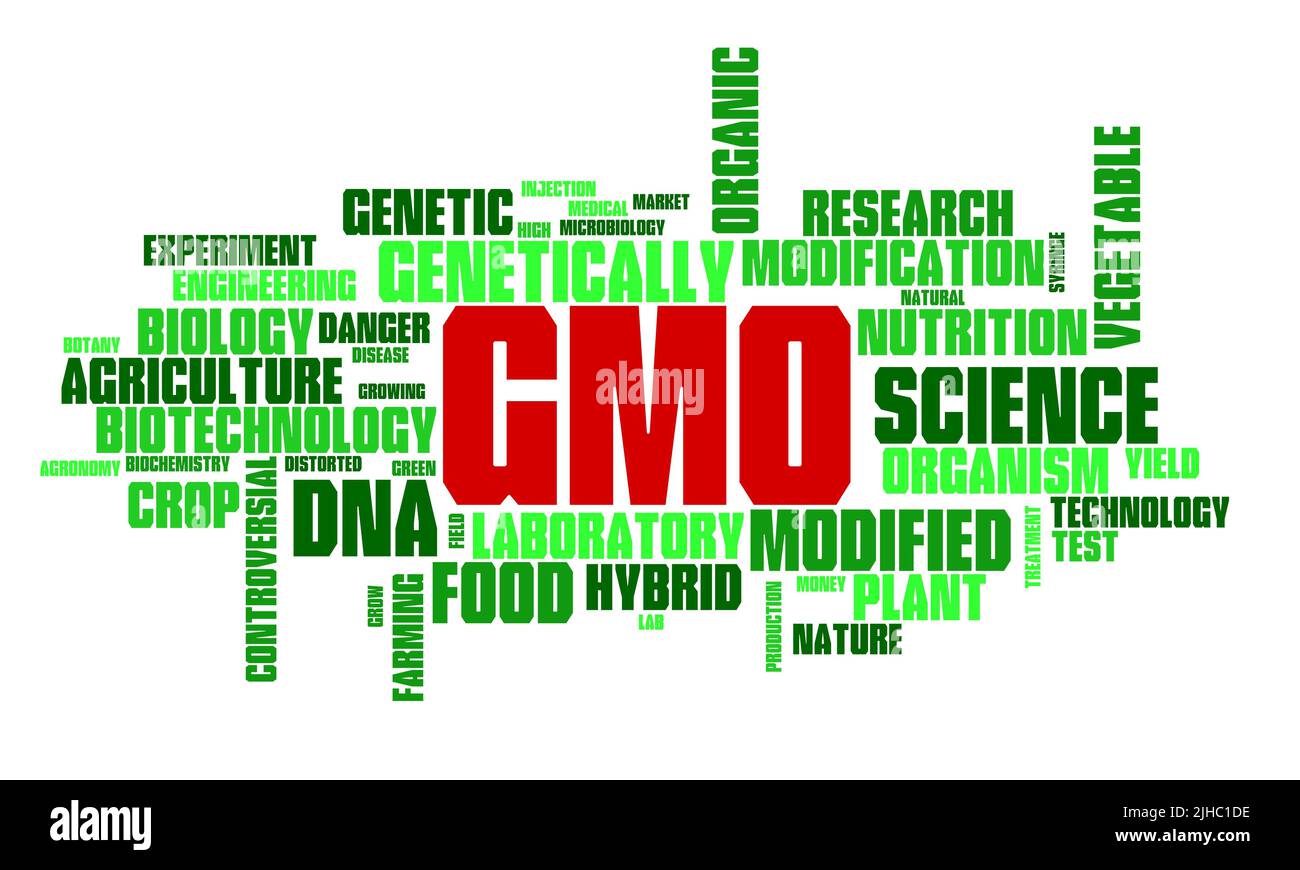 Wordcloud of tags connected with GMO - Genetically Modified Organisms ...