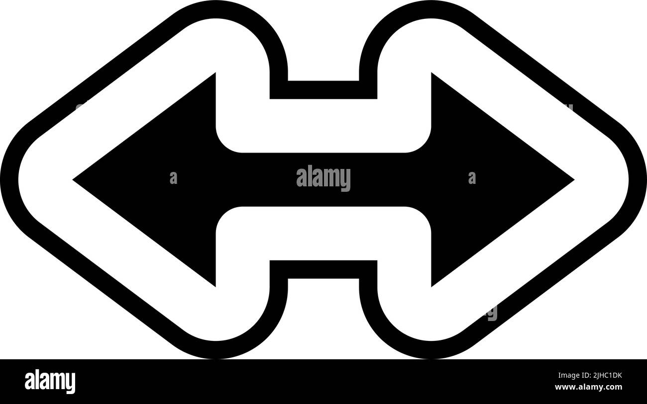 Arrow set opposite Stock Vector Image & Art - Alamy