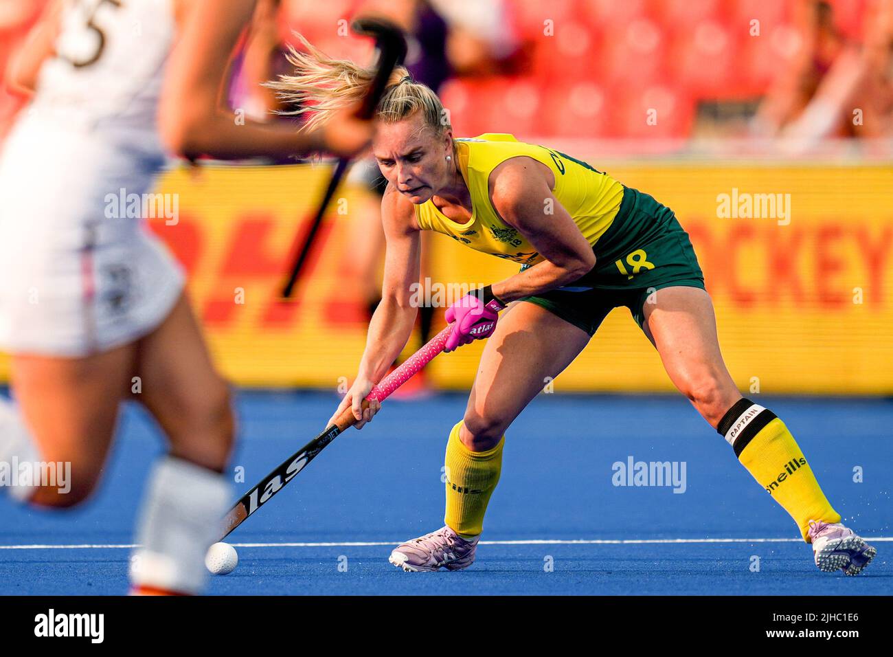 TERRASSA, SPAIN - JULY 17: Jane Claxton of Australia during the FIH ...