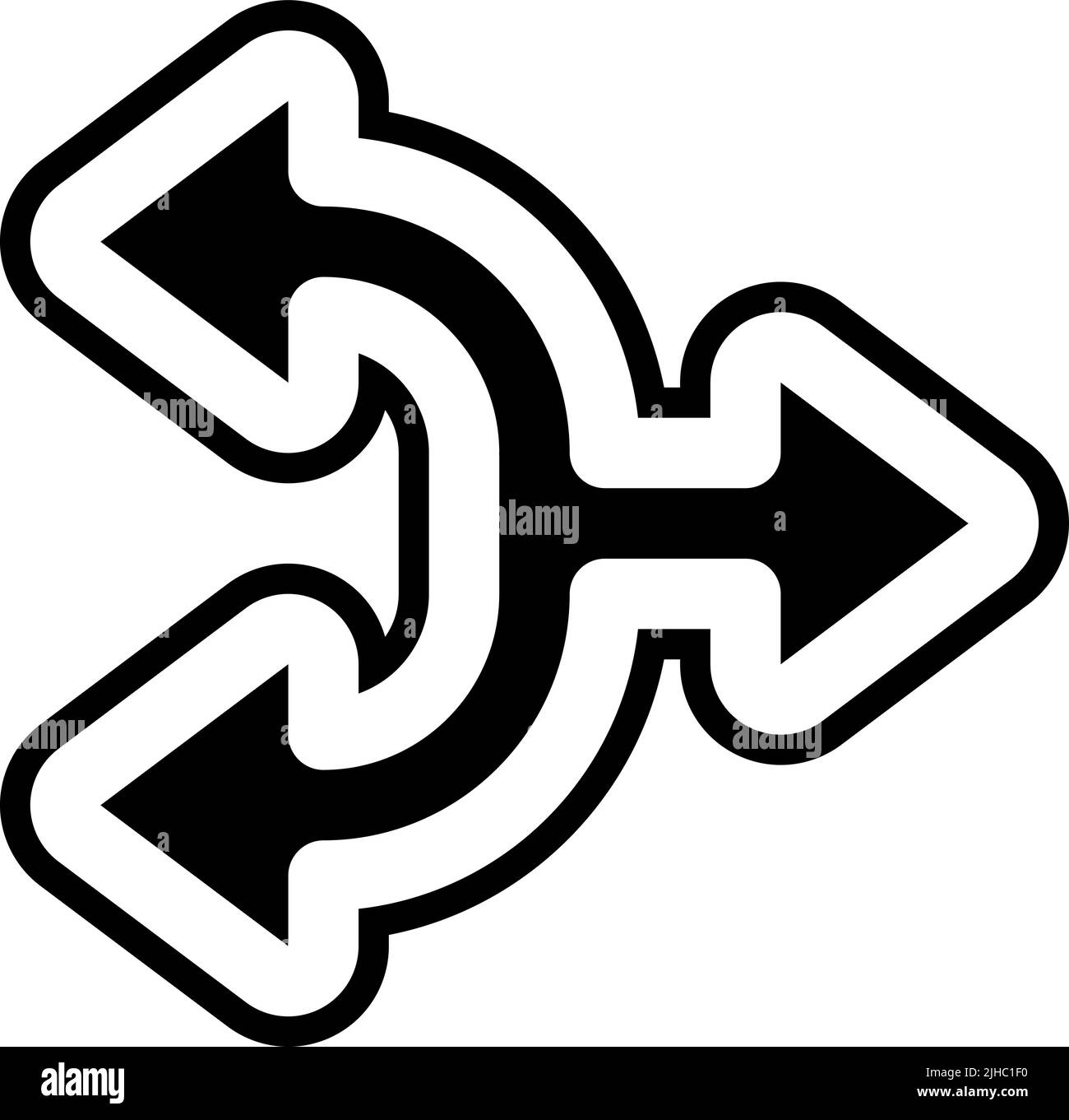 Arrow set three arrows Stock Vector Image & Art - Alamy