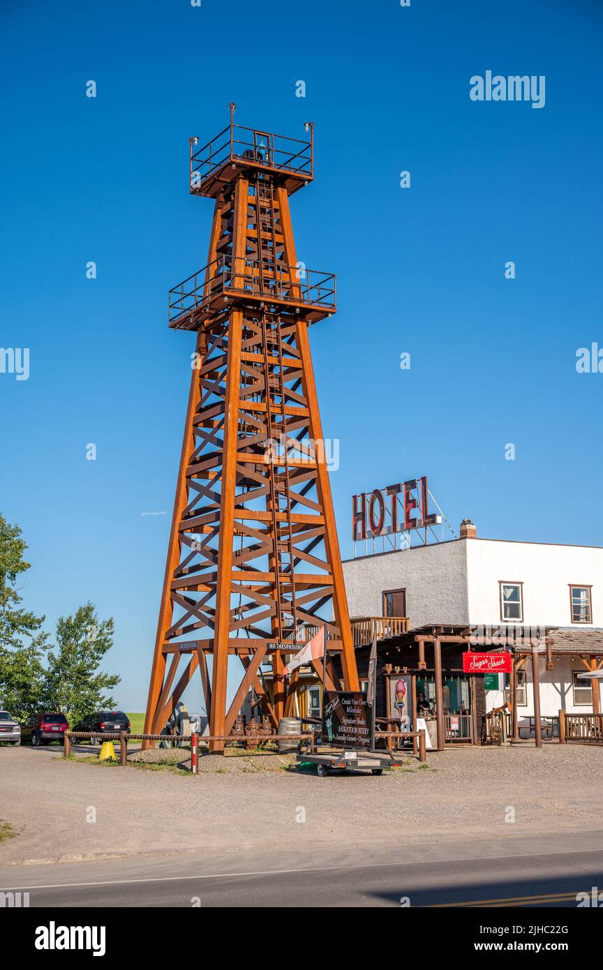Longview, Alberta - July 16, 2022: Exterior of the Twin Cities Hotel ...